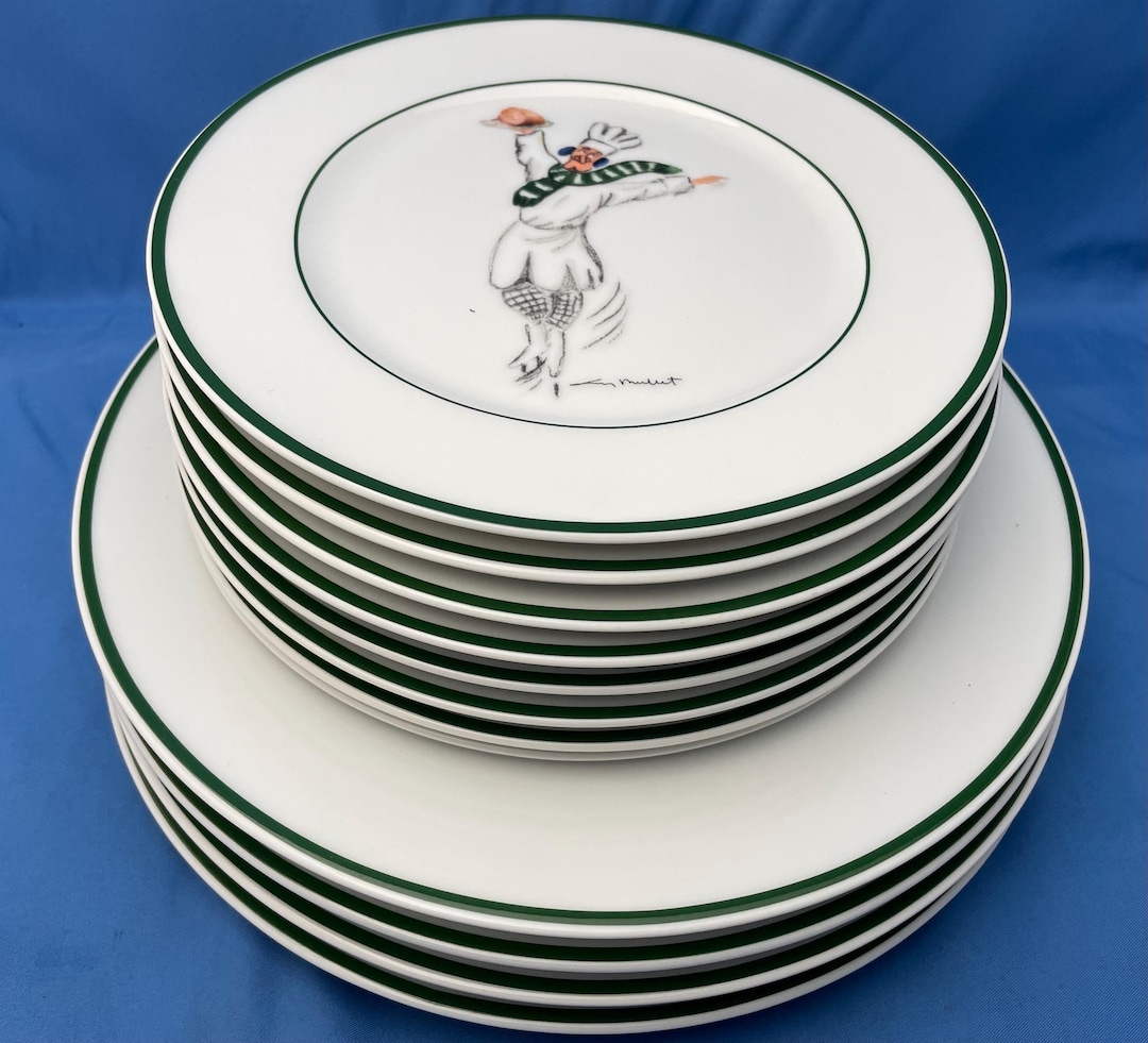 Skating Chefs by Guy Buffet Plates Made in Germany - Etsy