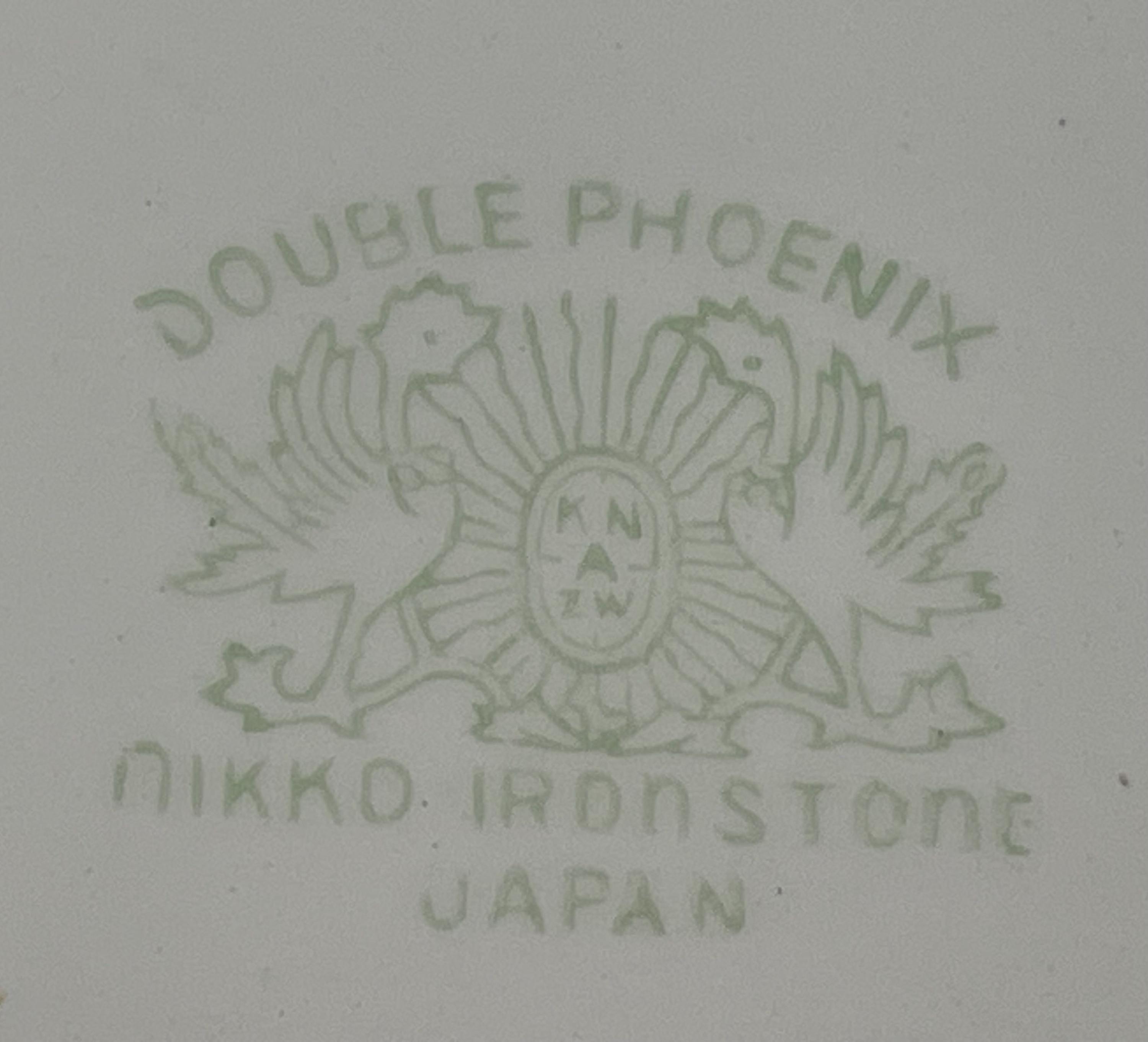 Nikko Ironstone Double Phoenix Red Willow Plates Japan - Etsy