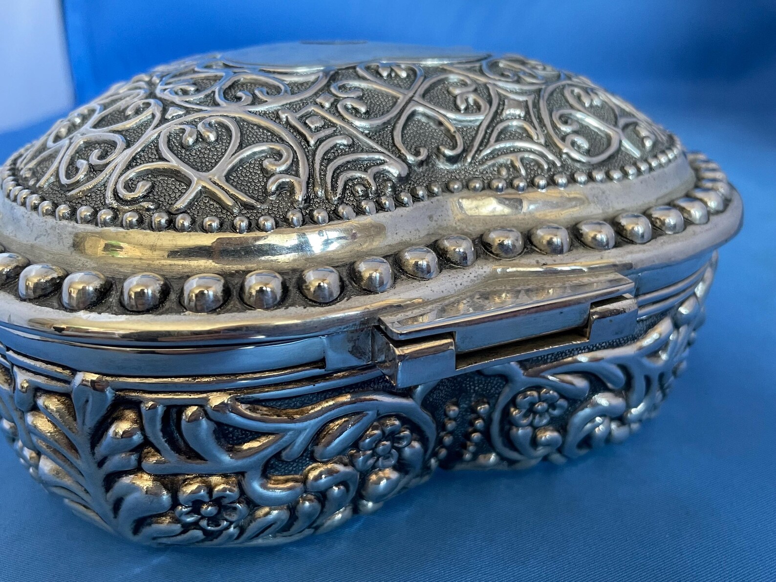 Godinger Heart Shaped Silverplate Jewelry Trinket Box - Etsy