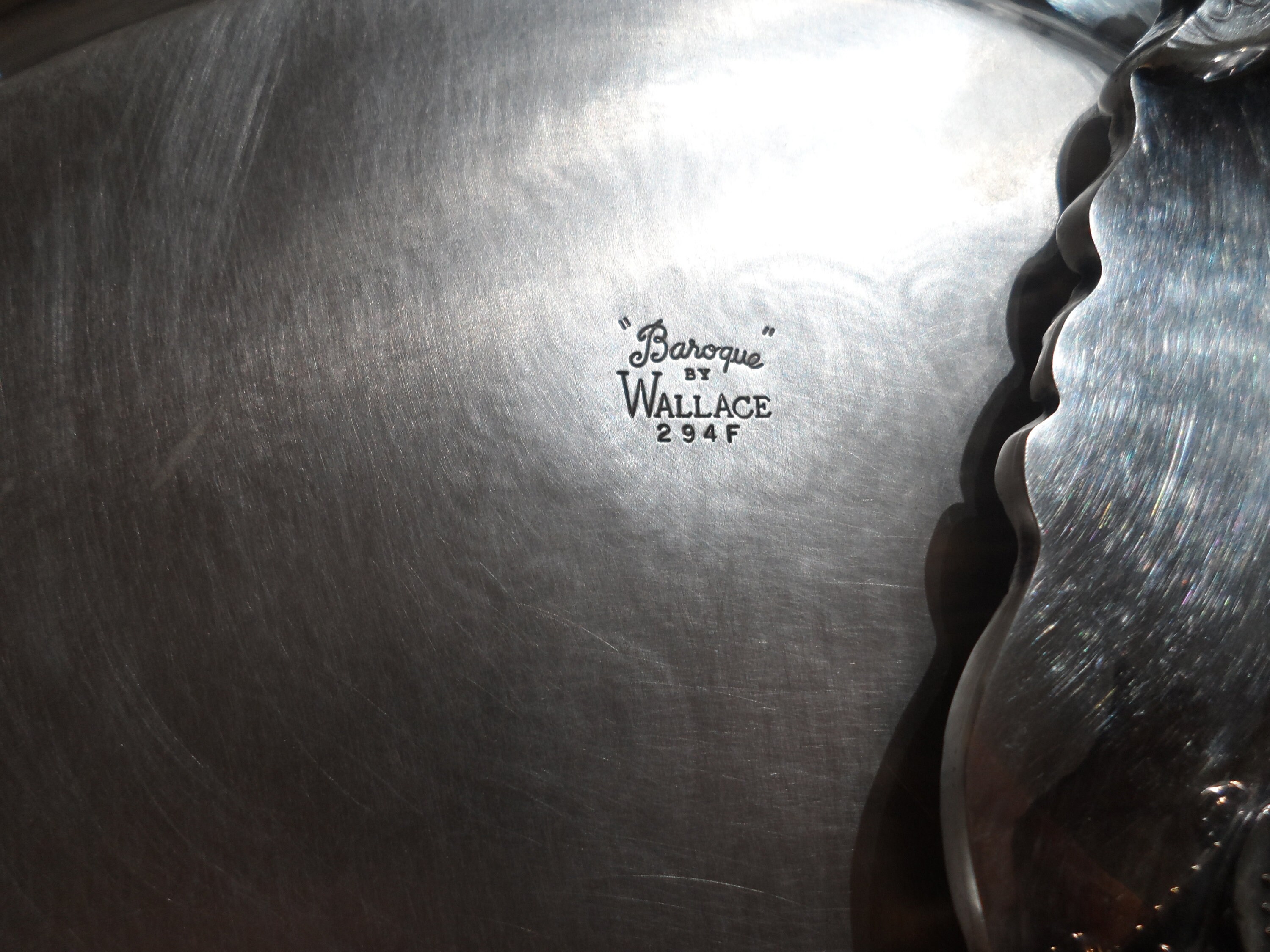 Baroque by Wallace 294F Extra Large Oval Serving Tray Pair of 2 - Etsy