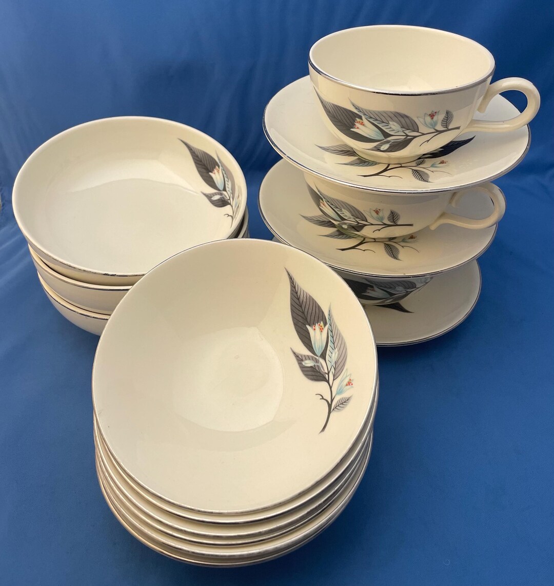 Homer Laughlin Rhythm Lotus Hai Cups and Bowls - Etsy