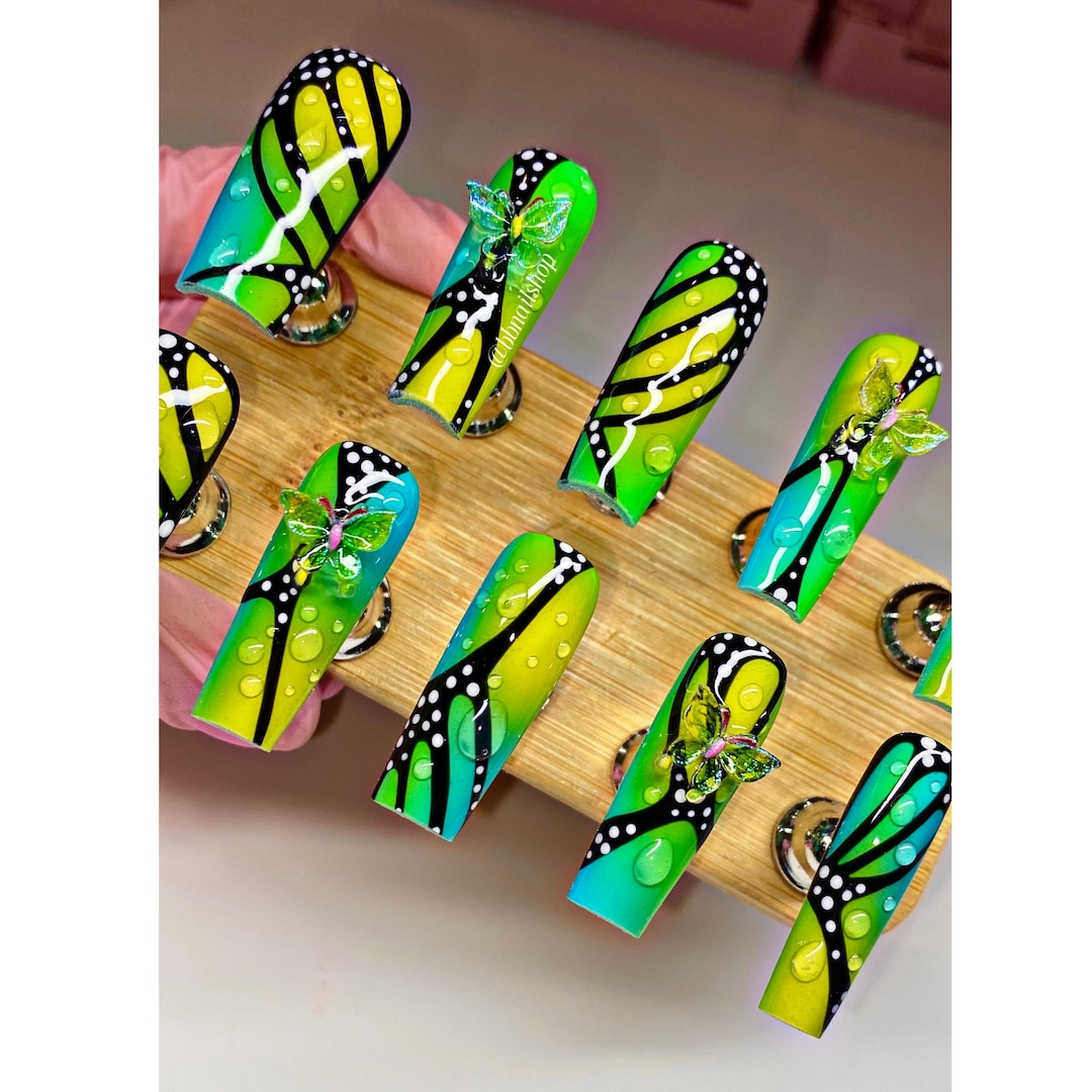 Green Butterfly Set - Etsy