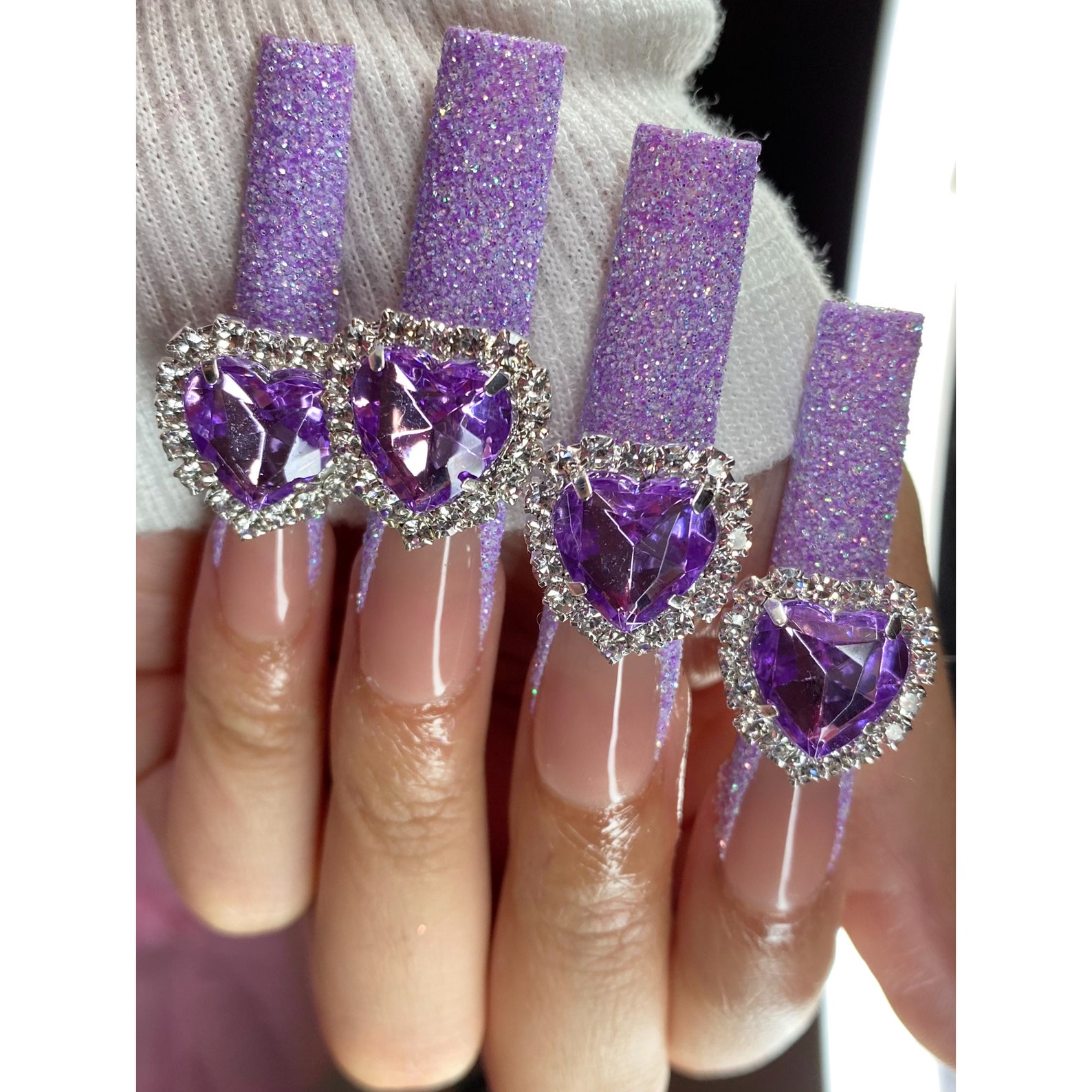 Purple Hearts - Etsy