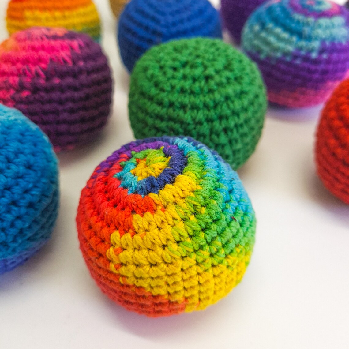 Handmade Crochet Hacky Sacks Juggling Balls - Etsy