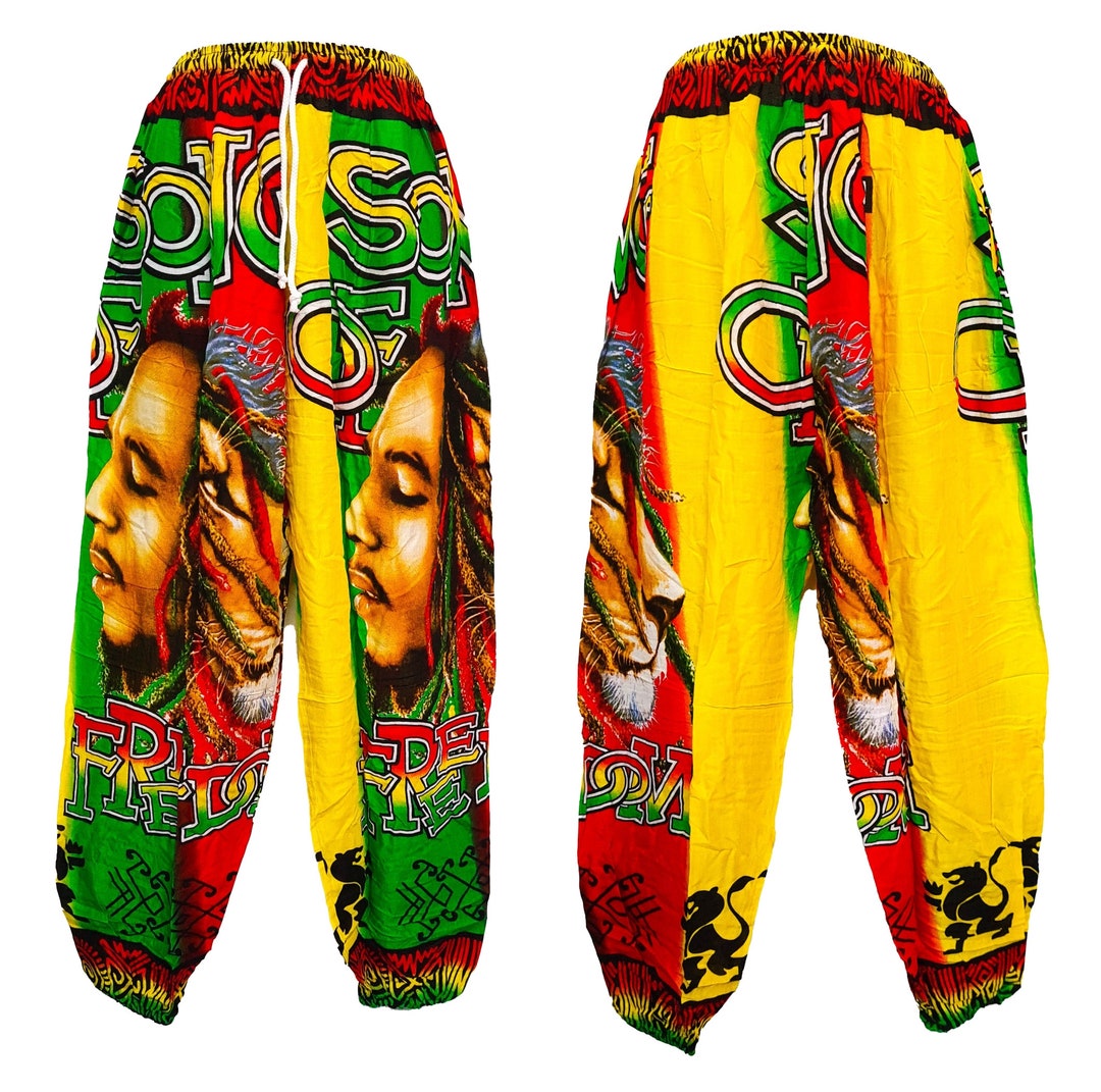 Bob Marley Pants - Elastic Cuffed & Baggy - Etsy