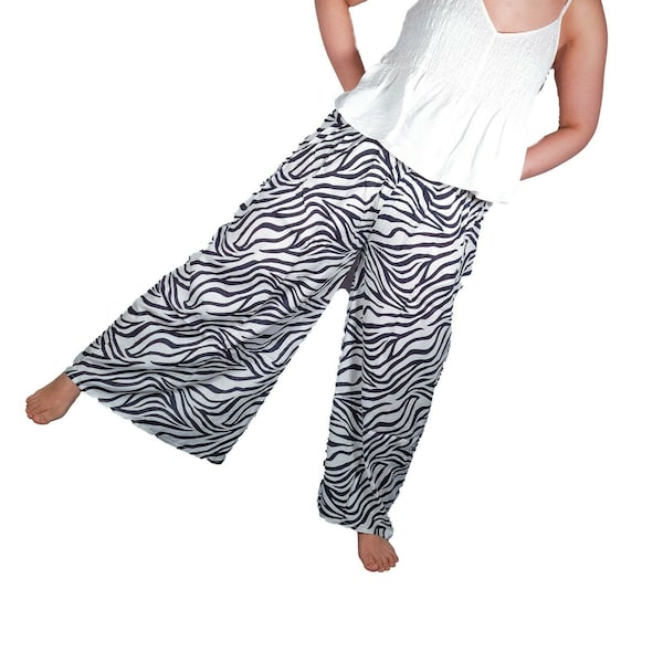 Zebra Print Pants - Etsy