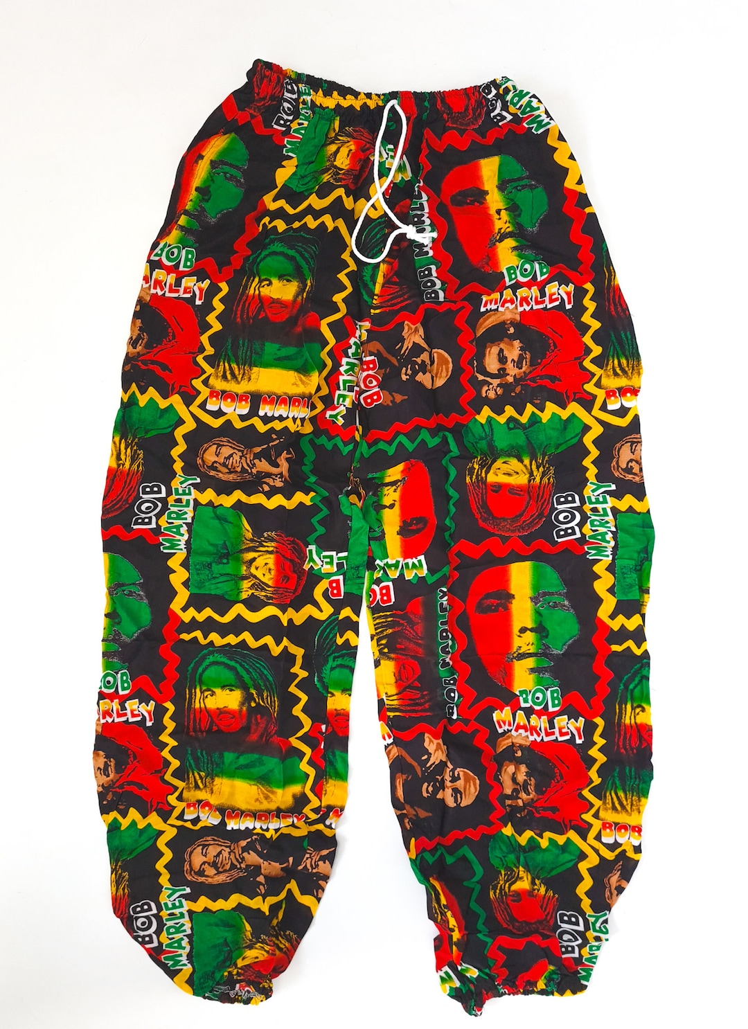 Bob Marley Pants Elastic Cuffed & Baggy - Etsy