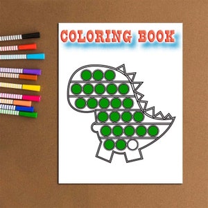 20 POP IT Fidget Coloring Pages for Kids, Best Gift for Girls, Best ...