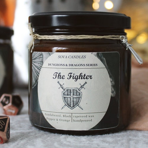 Dungeons and Dragons D&D Dnd Candle the Barbarian - Etsy