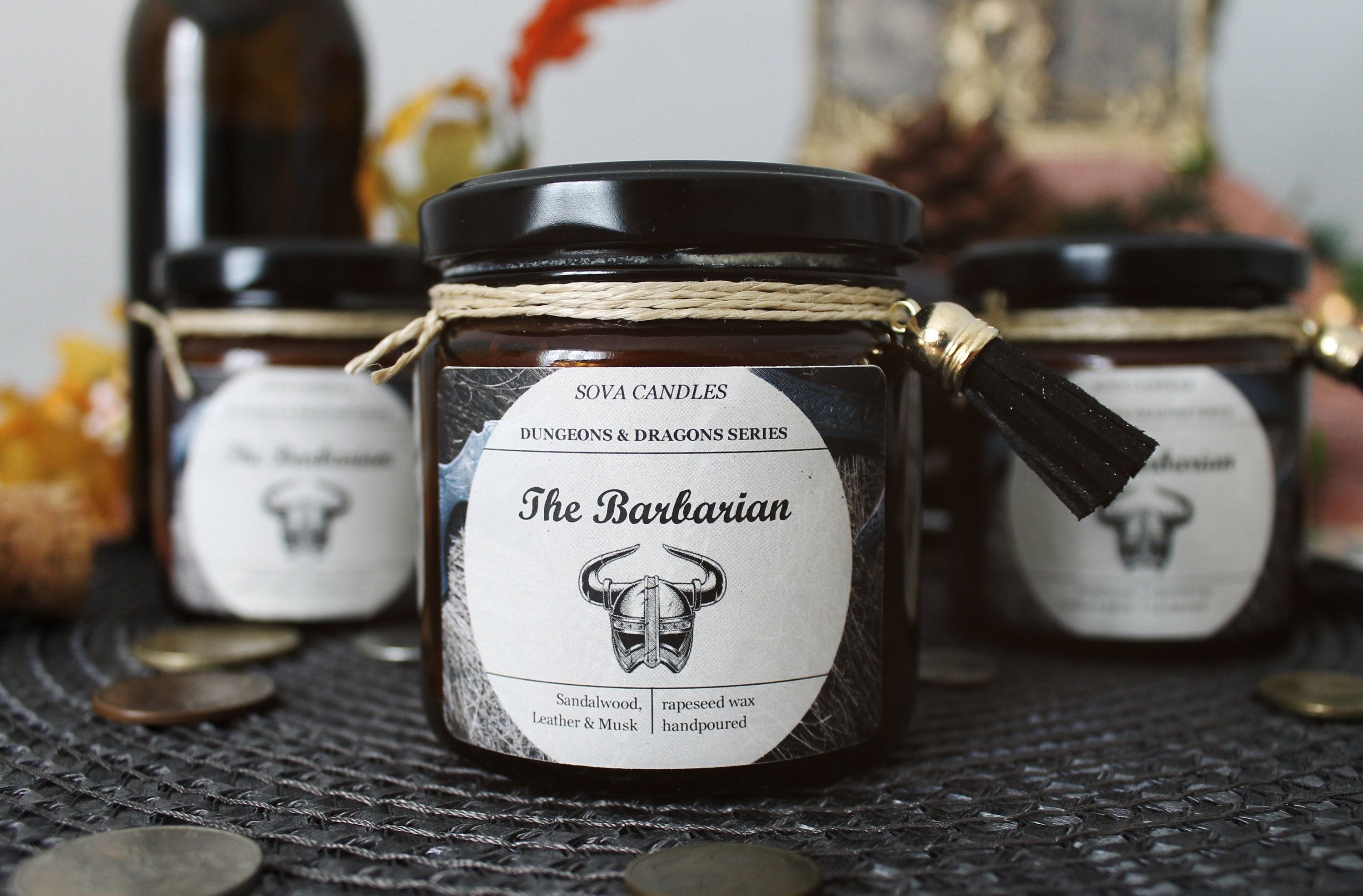 Dungeons and Dragons D&D Dnd Candle the Barbarian - Etsy