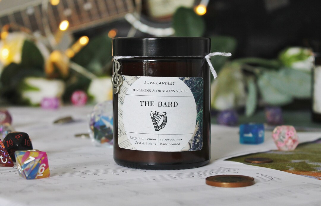 Dungeons and Dragons Dnd D&D Candle - the Bard - Etsy