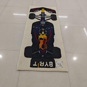 Hand-tufted Wool Red Bull Racing F1 Car Rug | Kids Room Rugs - Etsy