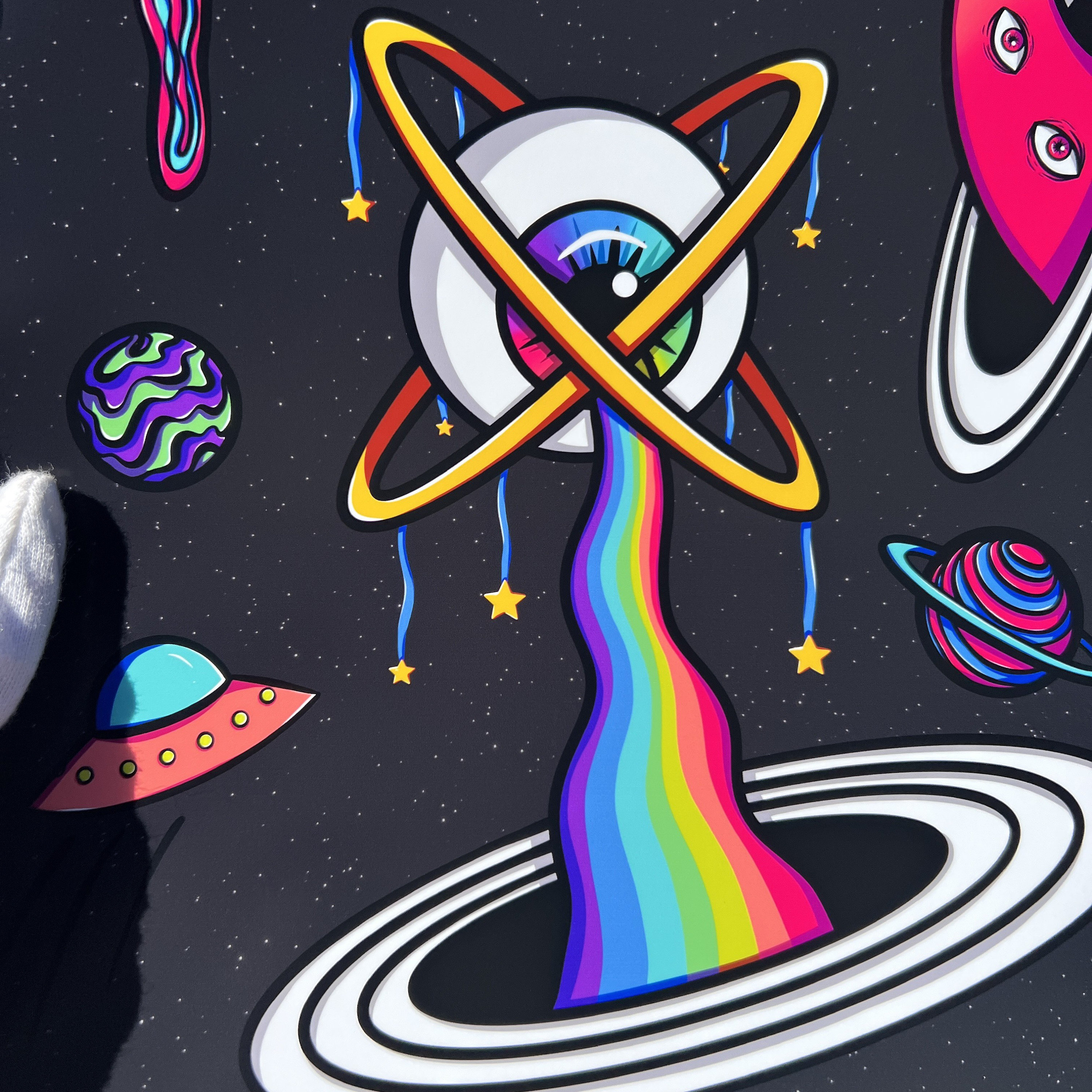 Trippy Planet Drawings