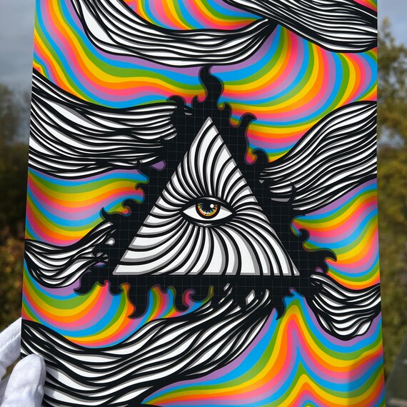 Trippy Illuminati Background