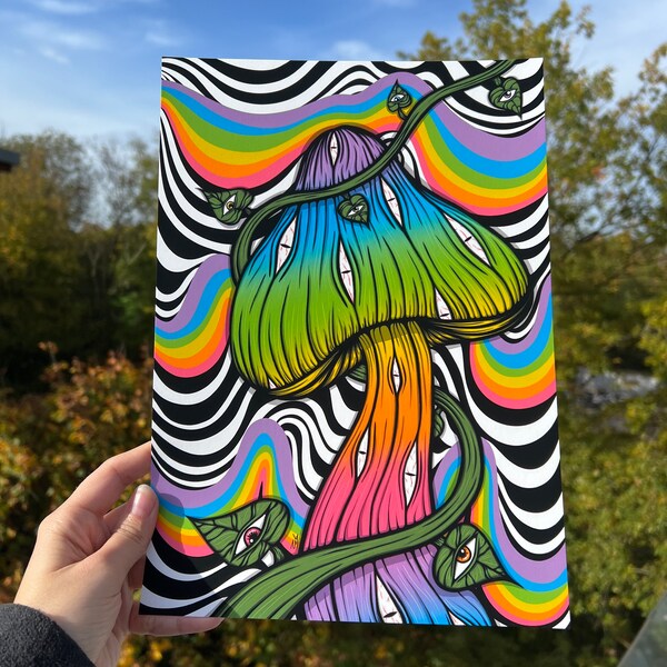Trippy Canvas Art - Etsy
