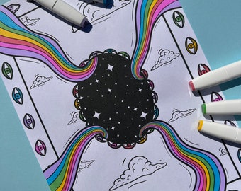 Portal Coloring Page - Etsy UK