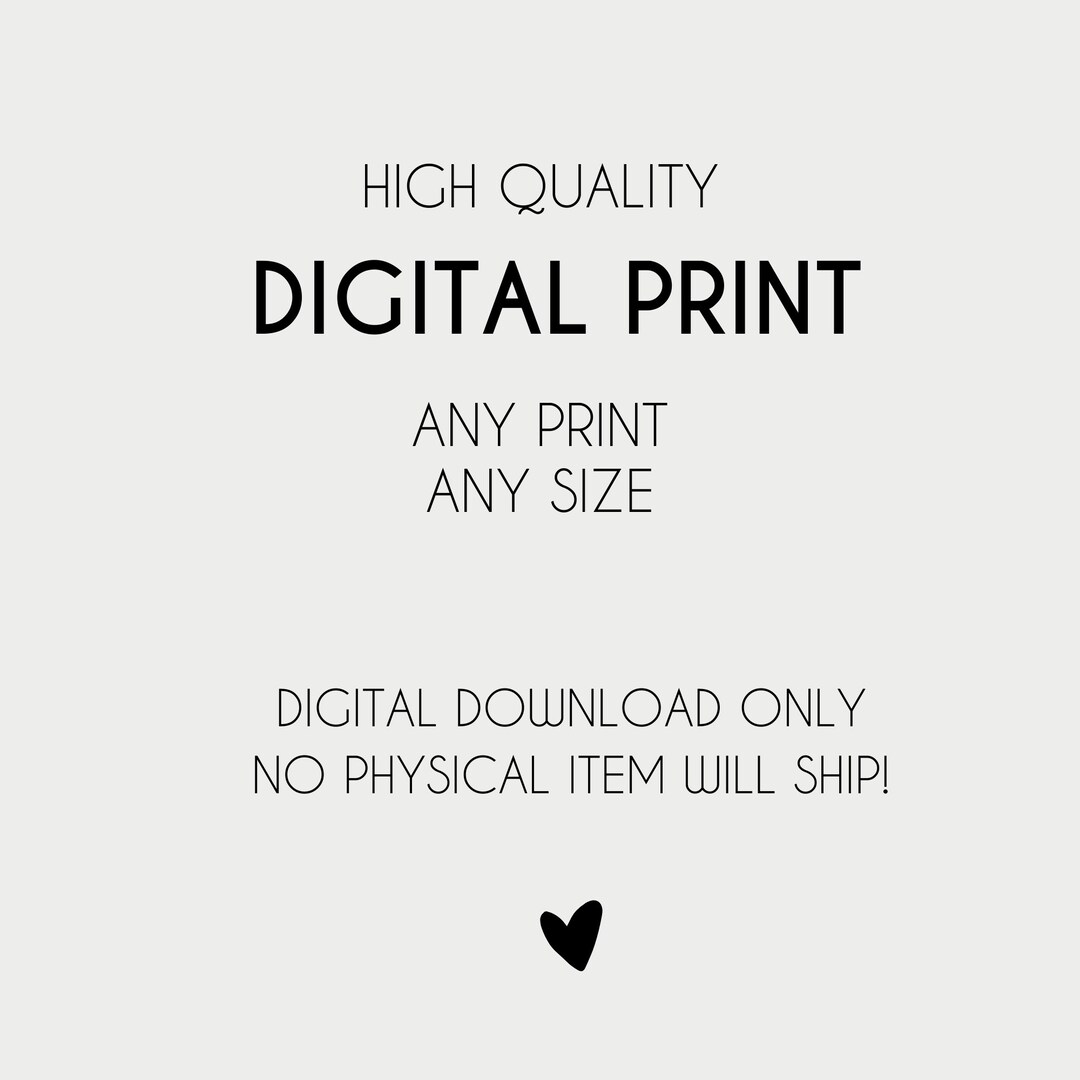 Digital Print, Digital Download, Print at Home, Wall Art, Downloadable ...