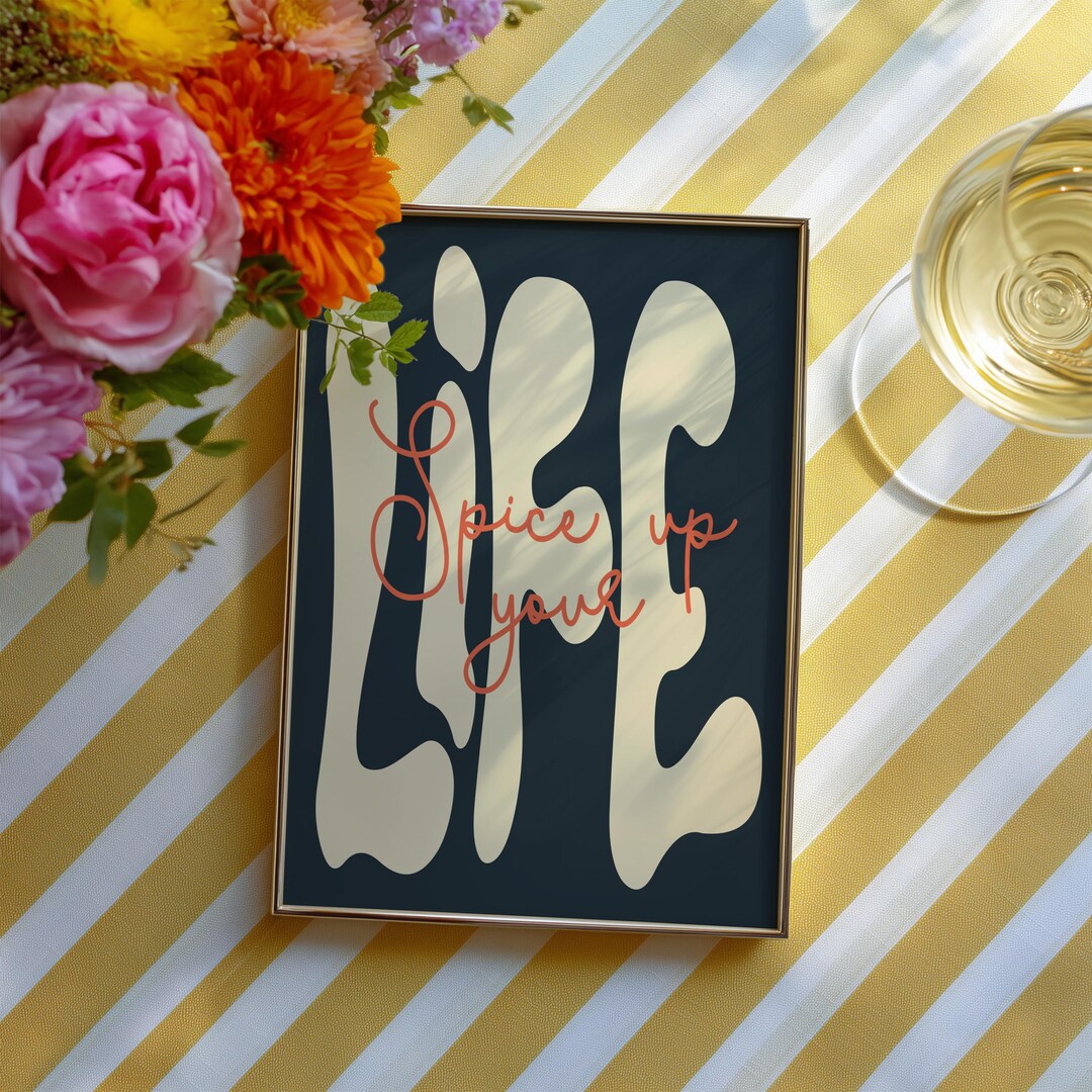 Spice up Your Life Lyrics Poster: Retro Music Print - Etsy