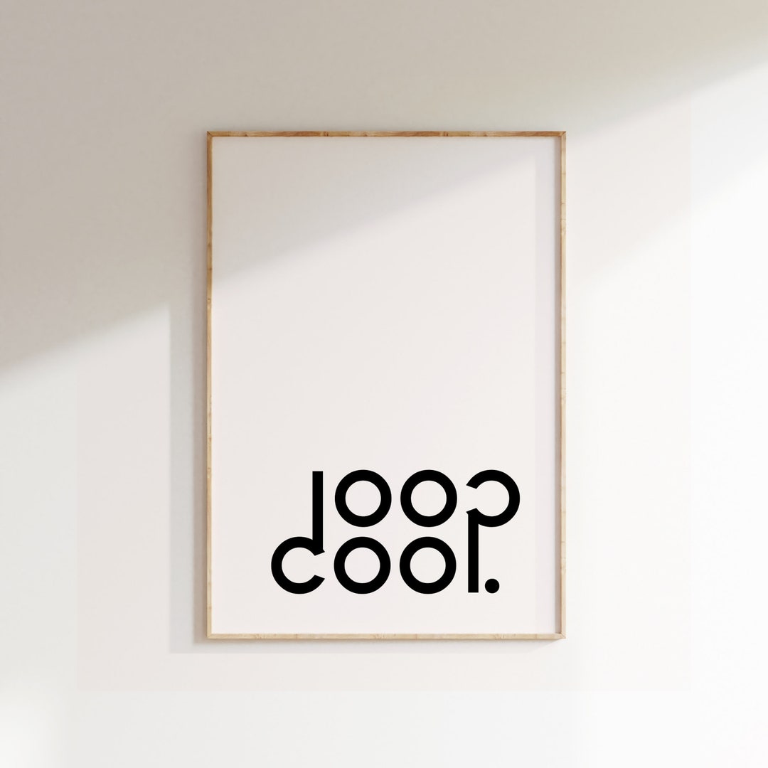 Cool Poster, Minimalist Print, Modern Design Print, Home Decor, Wall ...