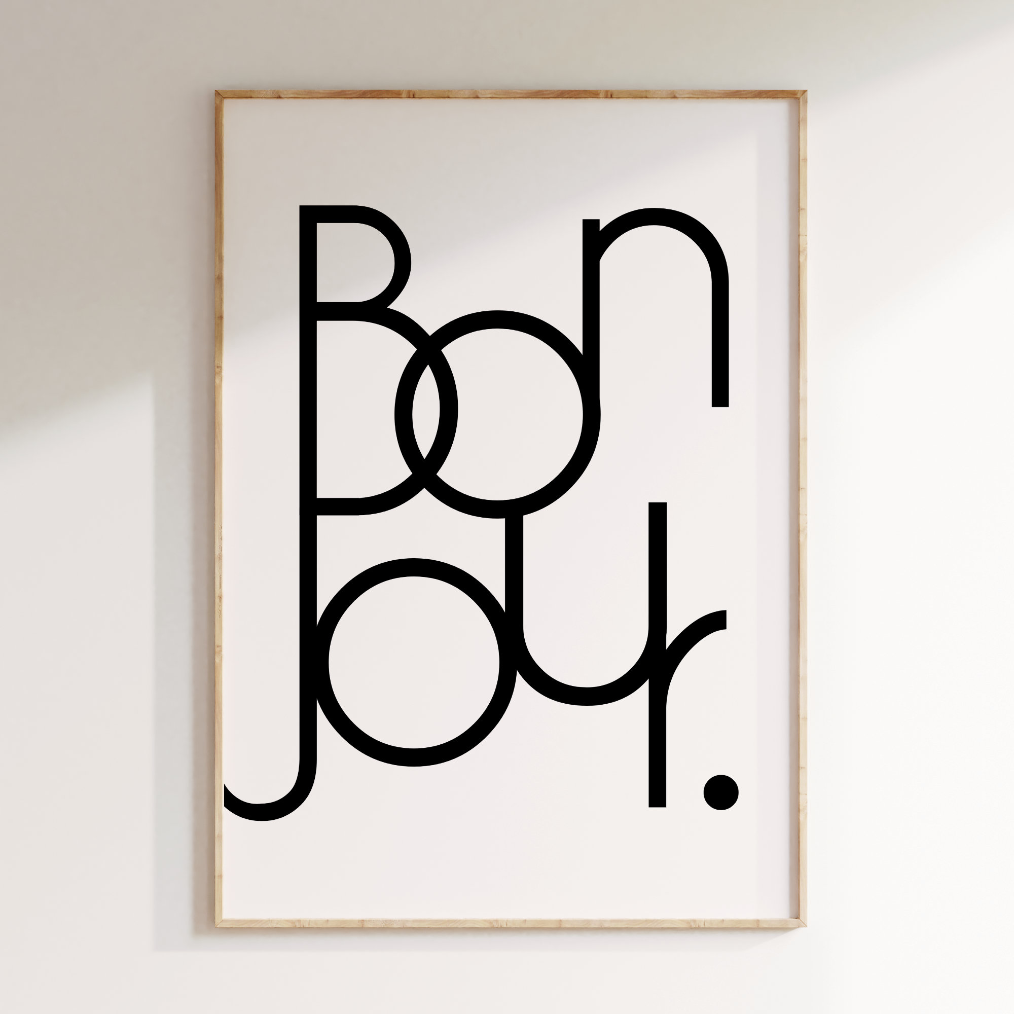 Bonjour Word Art