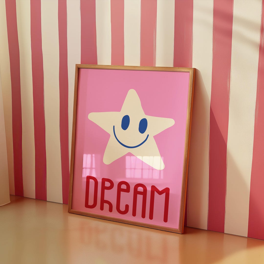Dream Star Kids Room Poster: Playful Wall Art - Etsy
