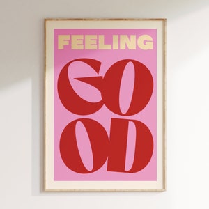 Music Inspired Print, Feeling Good, Music Print, Lyrics Poster ...
