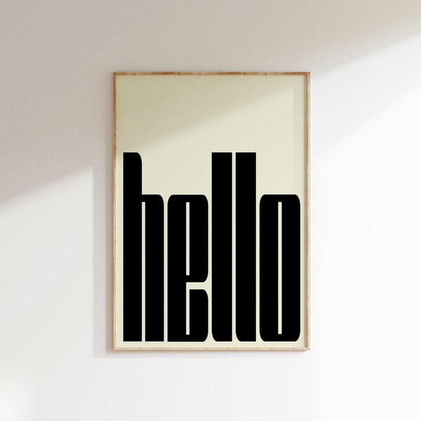 Typography Print - Etsy