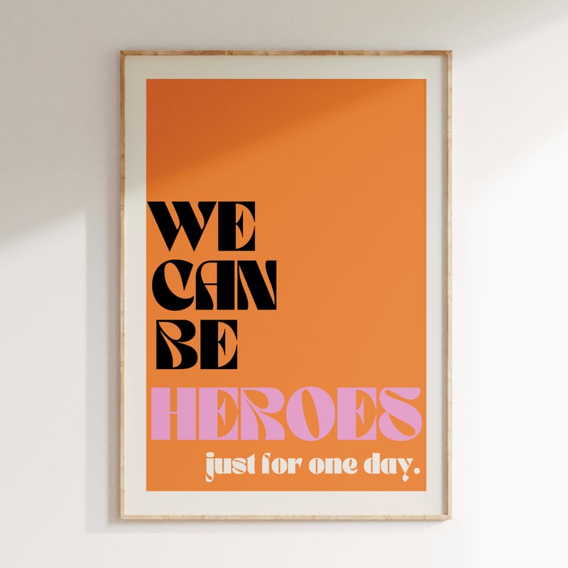 We Can Be Heroes - Etsy