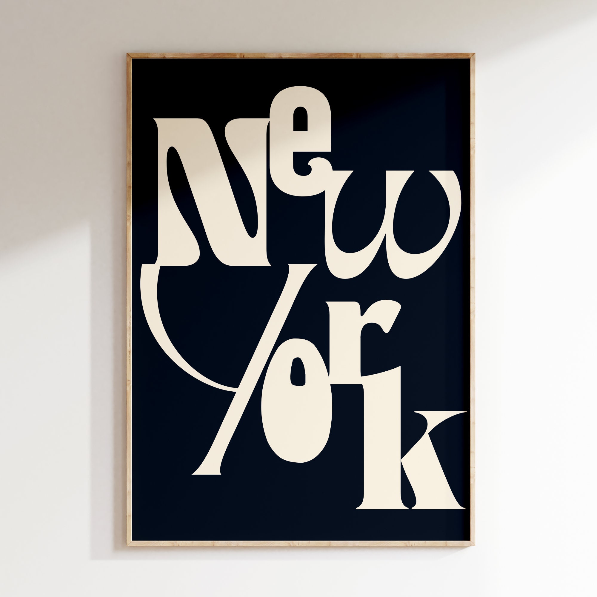 Personalised City Name Art, Custom City Name Print, City Poster, Mid ...