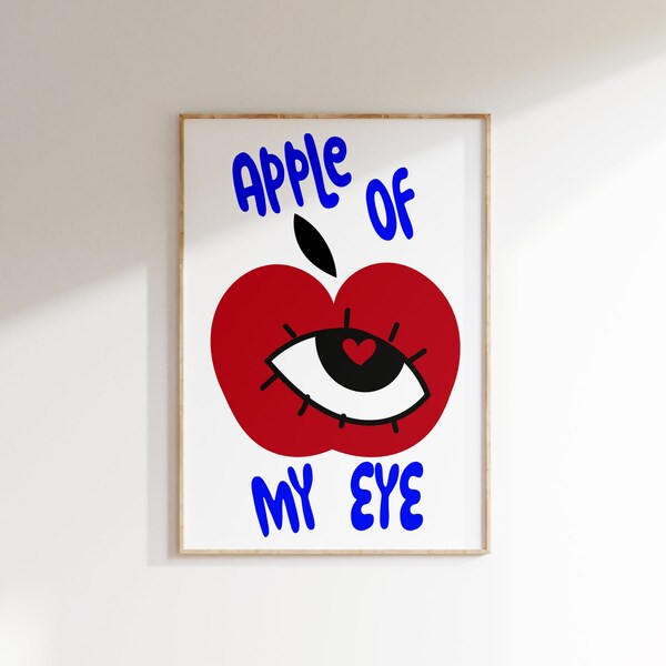 Apple of My Eye Poster - Etsy