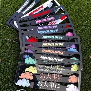 LIGHT YELLOW Stay Safe License Plate Frame - Etsy