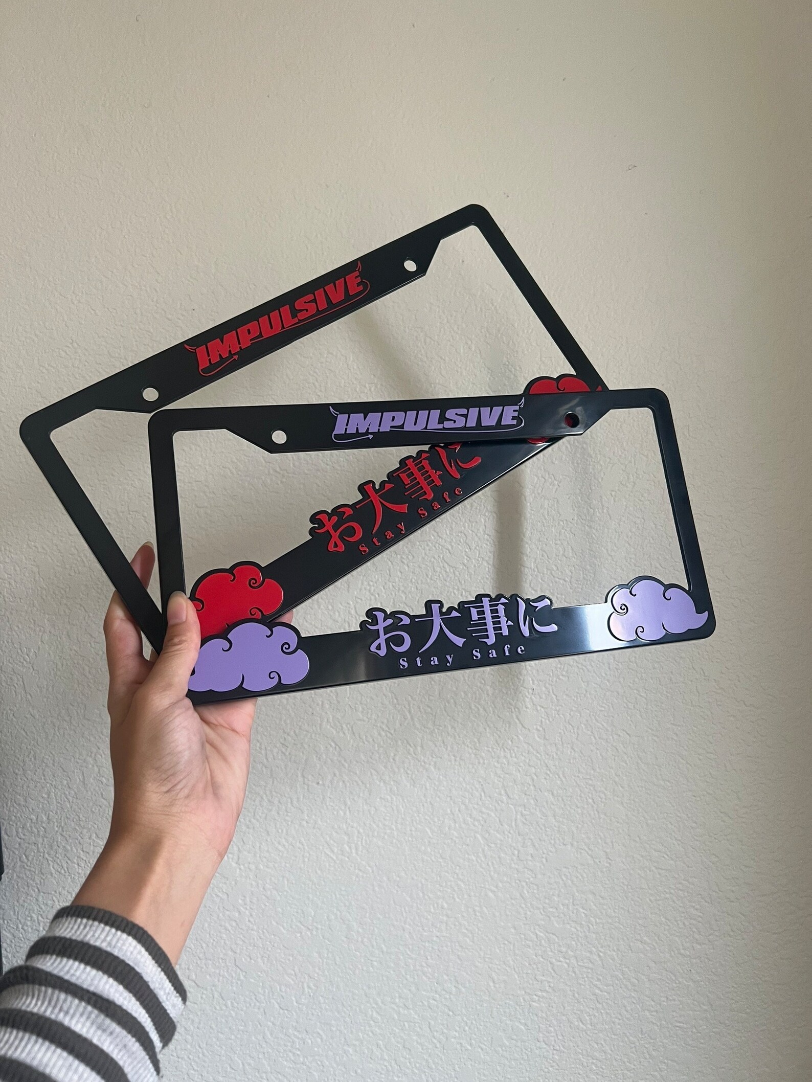 PURPLE Stay Safe Plate Frame - Etsy