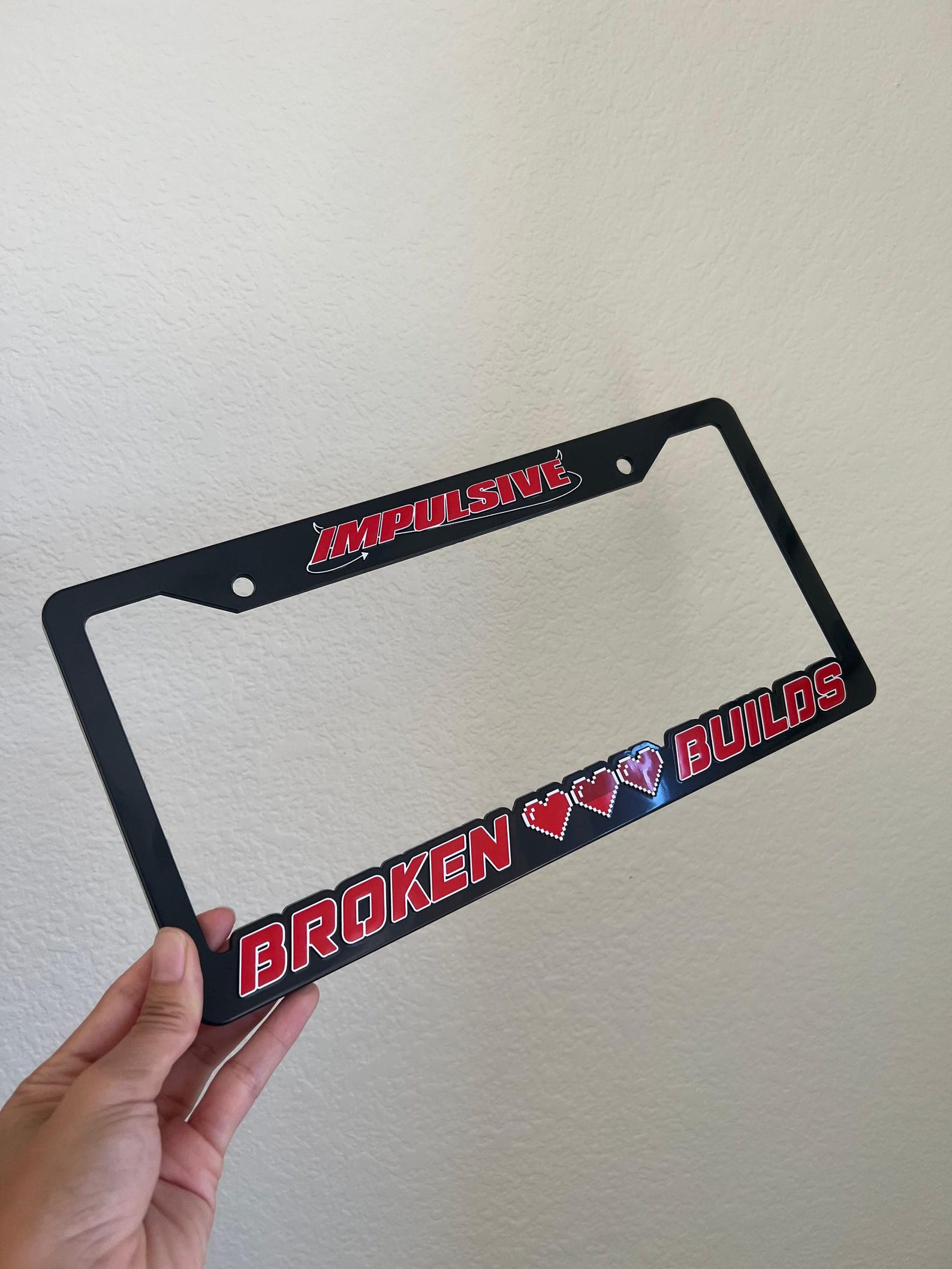 Broken Builds License Plate Frame | JDM Decor, Car Accessories, Gifts ...