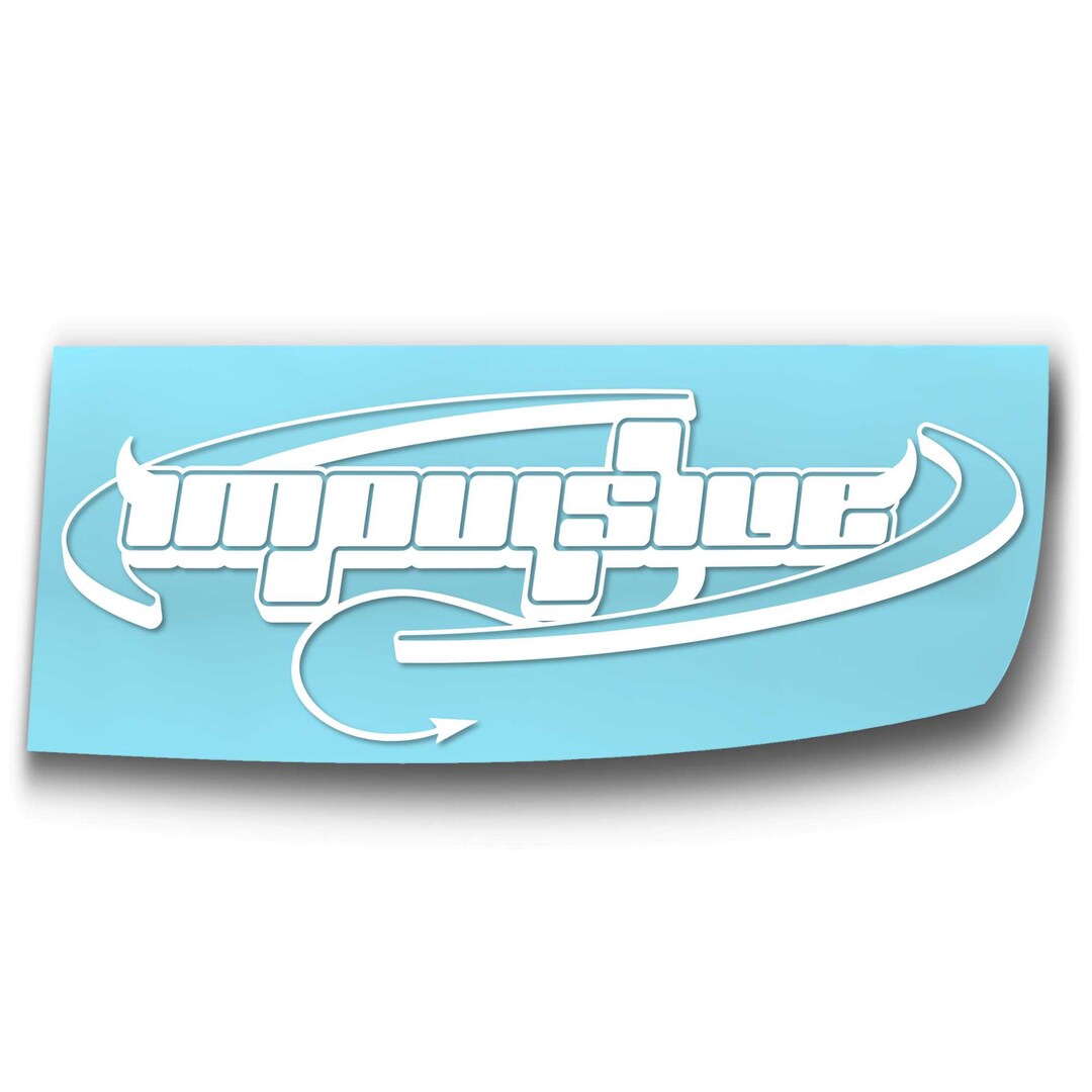 Retro Impulsive Decal // JDM Decal, Vinyl Sticker, Car Decor, Anime Car ...