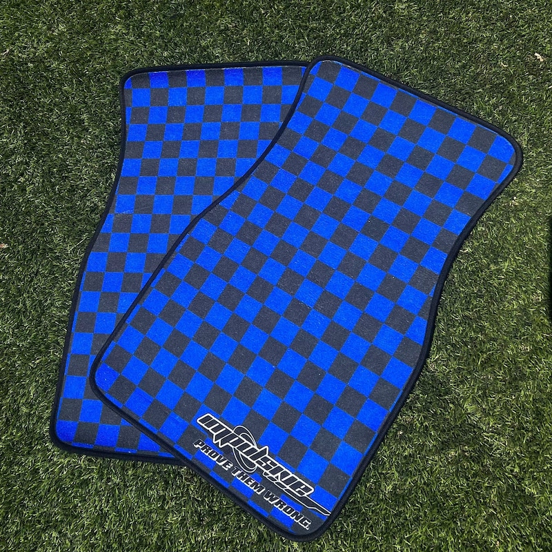 Jdm Checkered Floor Mats - Etsy