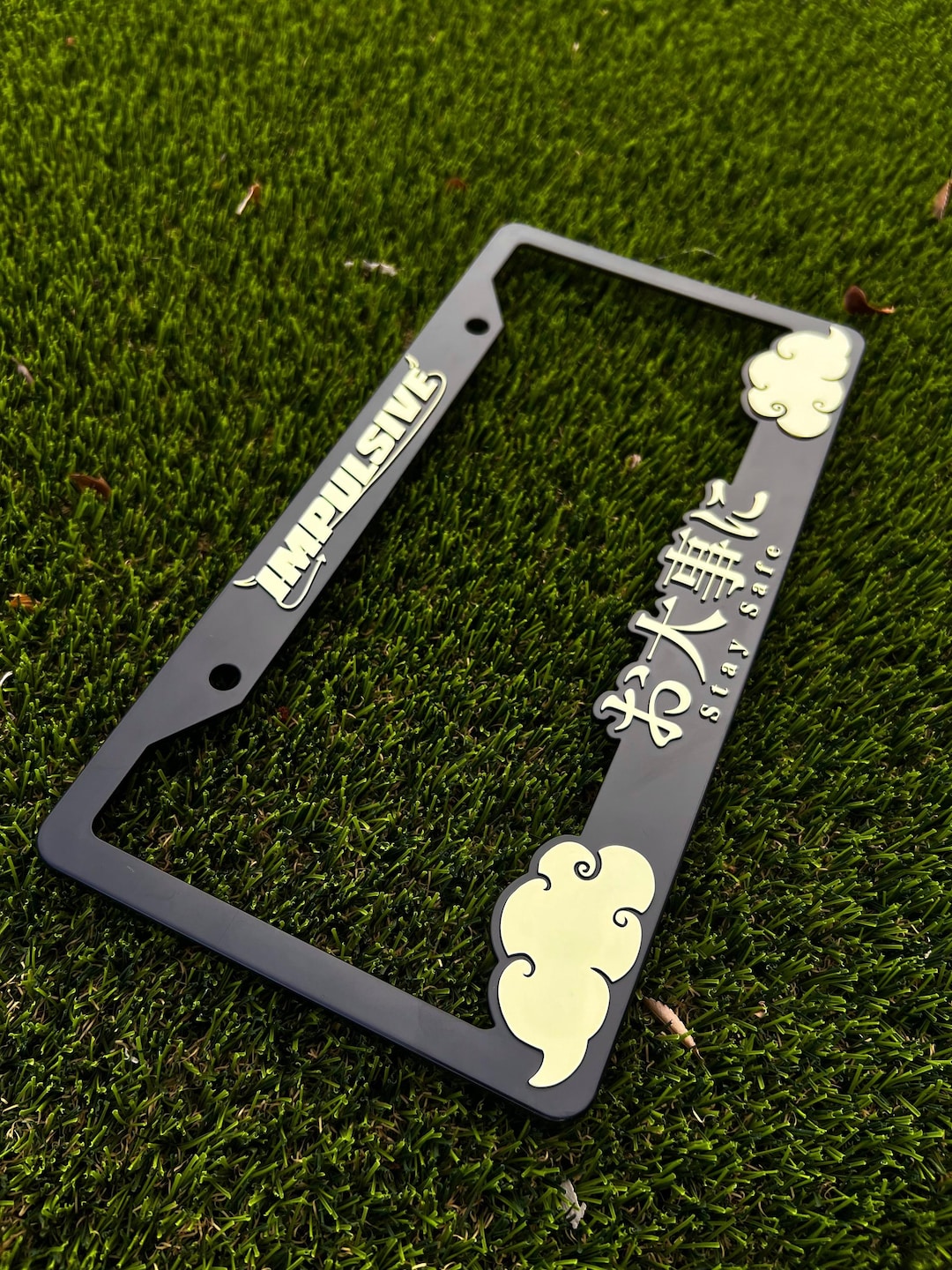 LIGHT YELLOW Stay Safe License Plate Frame - Etsy