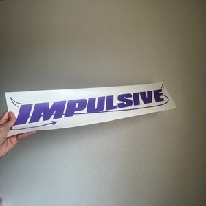 Impulsive Windshield Banner // JDM Sticker, Vinyl Decal, Car Decor, JDM ...