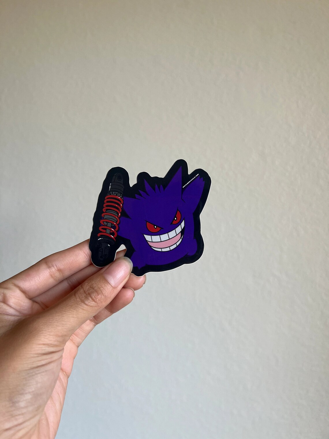 Gengar Coil Sticker JDM Decal Car Accessories Pokemon - Etsy