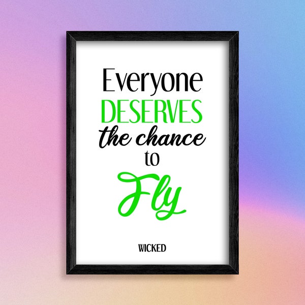 Wicked Printable Poster - Etsy