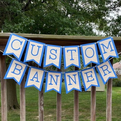 PDF Printable Book Page Birthday Banner Bookish Party Decor - Etsy