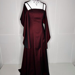 Vintage Prom Dress, Retro Graduation, 1990s Burgundy Dress, Evening ...