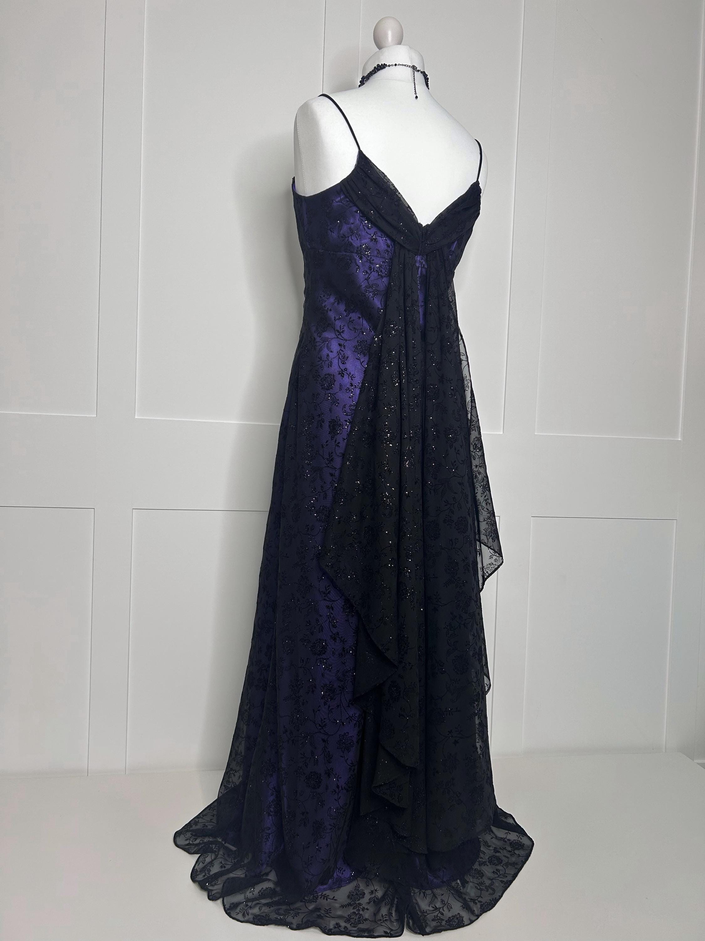 Vintage Prom Dress, Retro Graduation, Y2K Cowl Neck, Evening, Formal ...