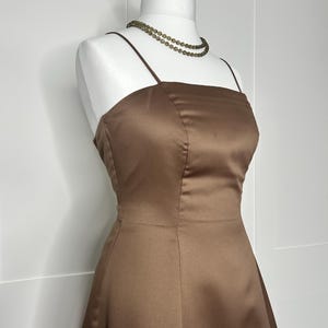 Vintage Prom Dress, Retro Graduation, 1990s Brown Lace up Back, Retro ...