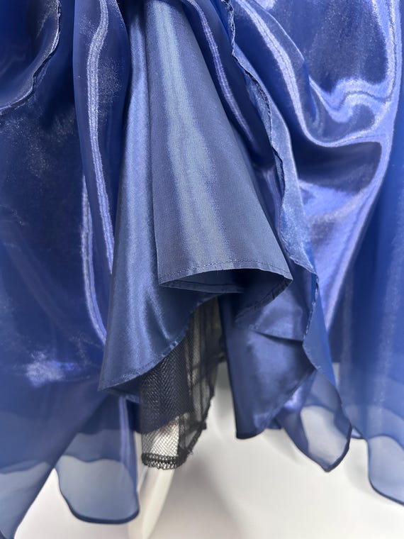 Vintage prom dress, retro graduation, Y2K blue/navy c… - Gem