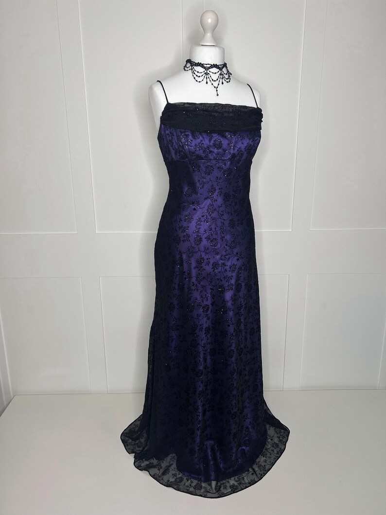 Vintage Prom Dress, Retro Graduation, Y2K Cowl Neck, Evening, Formal ...