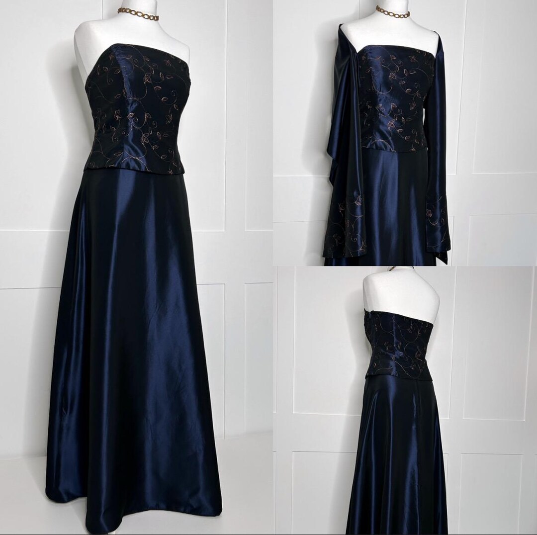 Vintage Prom Dress, Retro Graduation 1990s Corset & Skirt, Retro ...