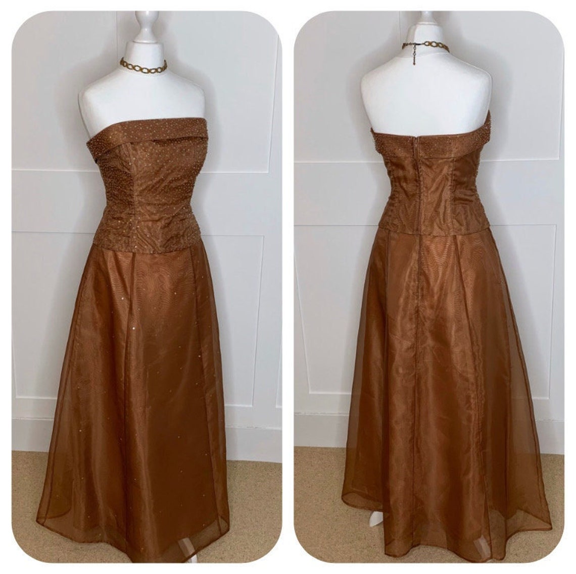 Vintage, Retro, Y2K Bronze, Prom, Party, Evening, Cruise, Formal, Black ...