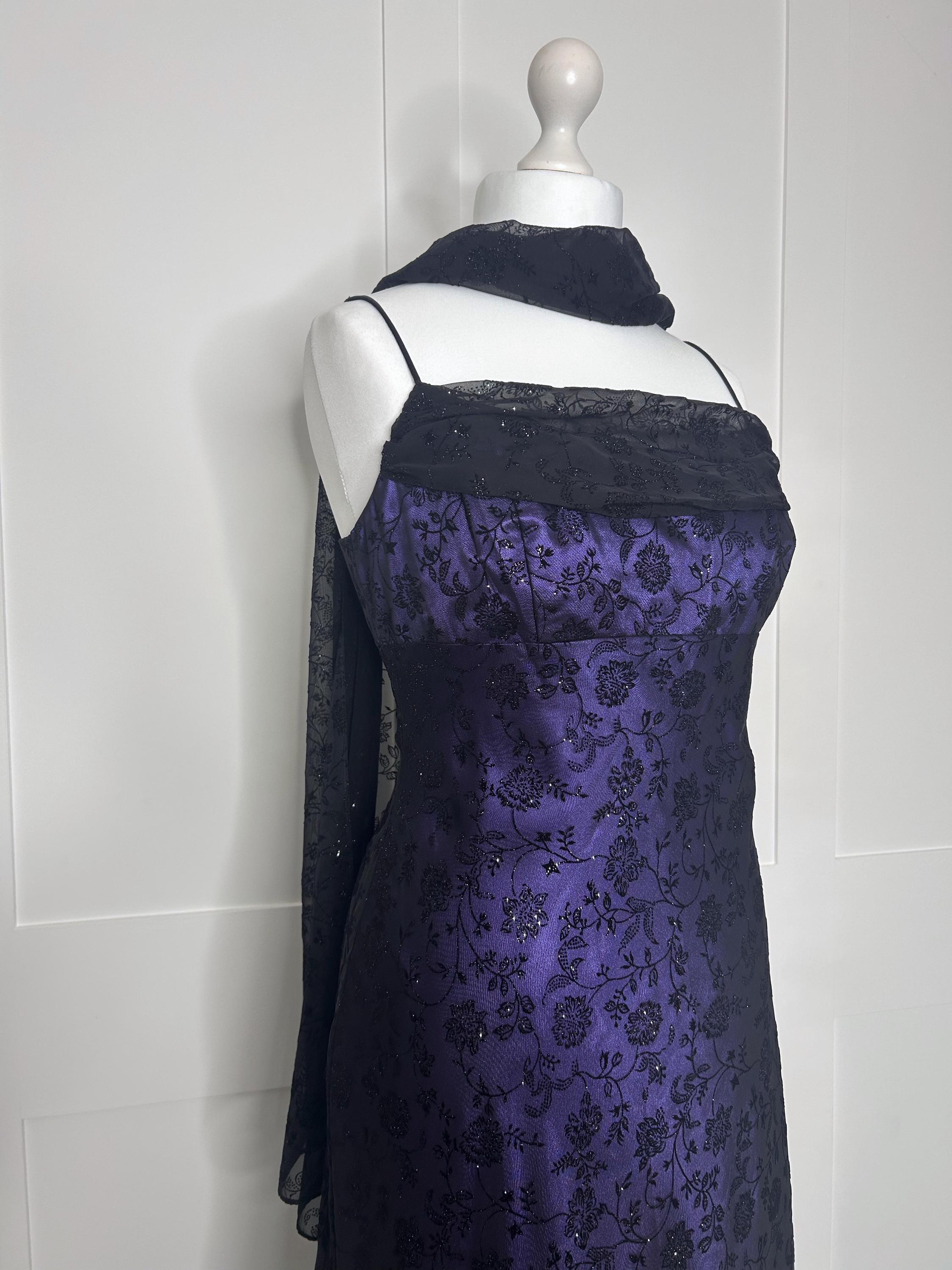 Vintage Prom Dress, Retro Graduation, Y2K Cowl Neck, Evening, Formal ...