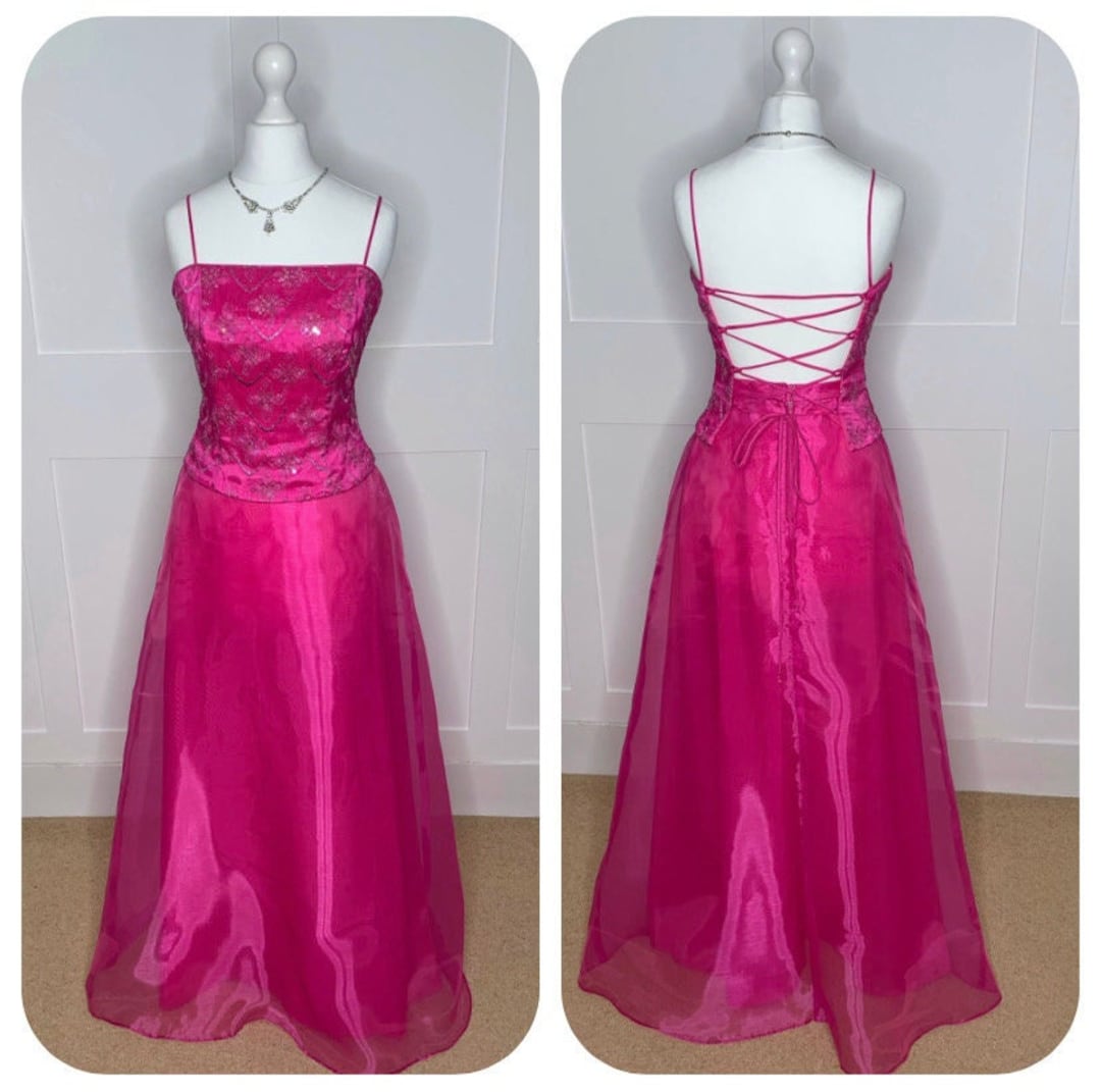 Vintage, Retro, Y2K Pink, Prom, Party, Evening, Cruise, Formal, Black ...