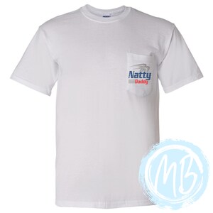 Natty Daddy Pocket Tee Dad Life Beer Father's Day - Etsy